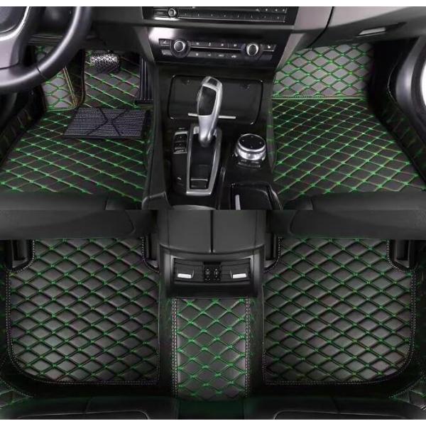 商品名: HAIUIKIK カスタムメイキング カーフロアマット Audi BMW メルセデスベンツ トヨタ レクサス ホンダ インフィニティ 日産 ヒュンダイ 起亜 全モデル対応 2000-2025 (ブラックグリーン) HAIUIKIK...