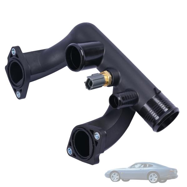 商品名: Getfarway エンジンクーラントアウトレットパイプ センサー付き 96JV8A504BD ジャガー XK8 XJ8 XJR Vanden Plas 1997-2002に対応 AJ85885 LNA1600AA サーモスタット...