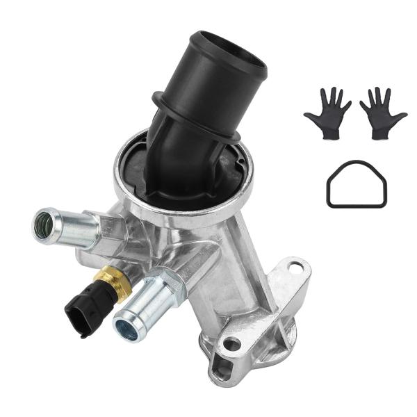 商品名: WMPHE アルミニウム エンジン クーラントサーモスタットハウジング 2008-2010 ジープ チェロキー KK 2007-2010 ラングラー JK 2007-2009 ダッジ ニトロ Ka、68027612AA 06803...