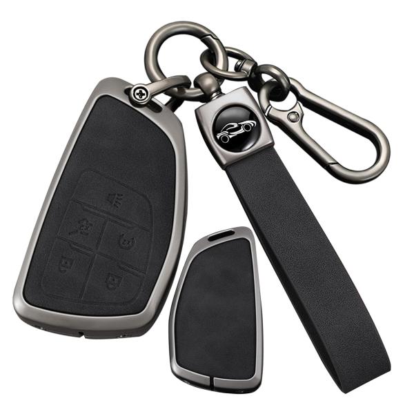 商品名: ontto 5ボタンキーフォブカバー シボレー シルバラード1500 サバーバン RST Tahoe用 ソリッドキーハウジング ビュイック アンコール エンビジョン アベニール 2020-2024年用 カーキーケース シエラ 15...