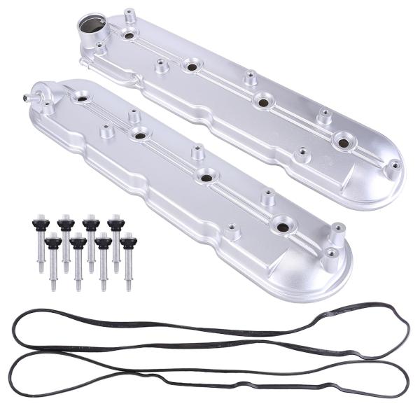 商品名: Aublinto 2個セット 12570427 12582224 左右のエンジンバルブカバー ガスケットボルト付き 1999-2008 シボレー タホ シルバラード サバーバン 1500 2500 3500 シエラ ユーコン バル...