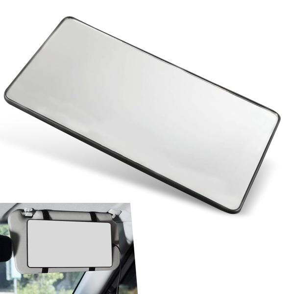 商品名: Sephile 1個 カーサンバイザー バニティミラー 車用高解像度メイクアップミラー ストラップ付き ユニバーサル リアビュー サンシェーディングコスメティックミラー 車 SUV トラック用 汎用 (ブラック) Sephile ...