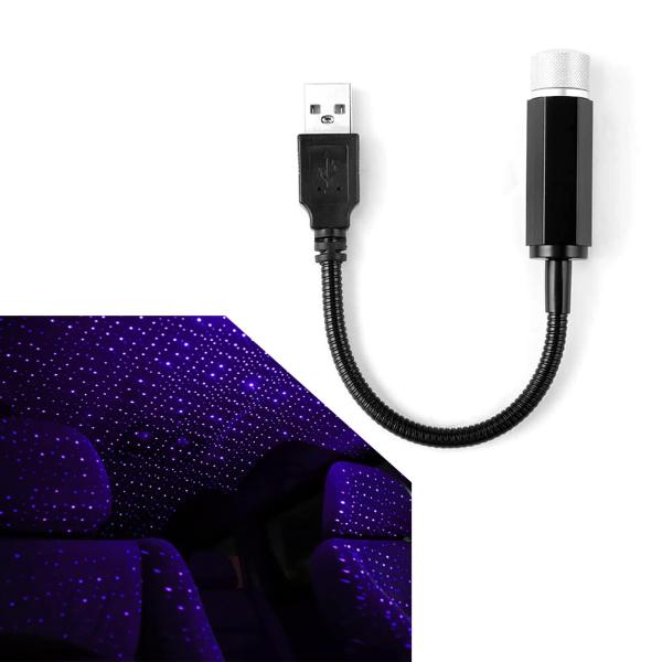 商品名: Arwrilt カーUSBスターナイトライト、柔軟な角度調整可能カールーフ星空ライト、ロマンチックなスターライト、プラグアンドプレイ雰囲気ライト装飾、車のインテリア天井と自宅用(パープル) Arwrilt Car USB Star...