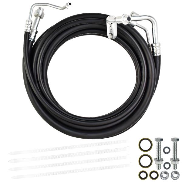 商品名: MuHize YTE33439 リアACラインセット - アップグレードされたエアコンホース交換ライン 2007-2014 シボレー タホ ユーコン &amp; エスカレードショートホイールベースSUVに対応 MuHize Rea...