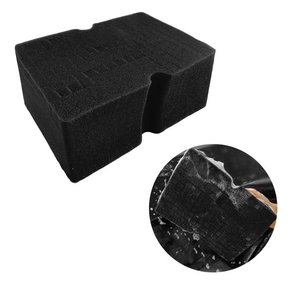 商品名: SHMZK 洗車スポンジ 大型 傷がつかない クロスカットスポンジ 石鹸とすすぎの必要のない洗濯用 耐久性のあるウルトラソフトフォームグリッド 超吸収性 カークリーニングスポンジパッド カーアクセサリー (ブラック) SHMZK ...