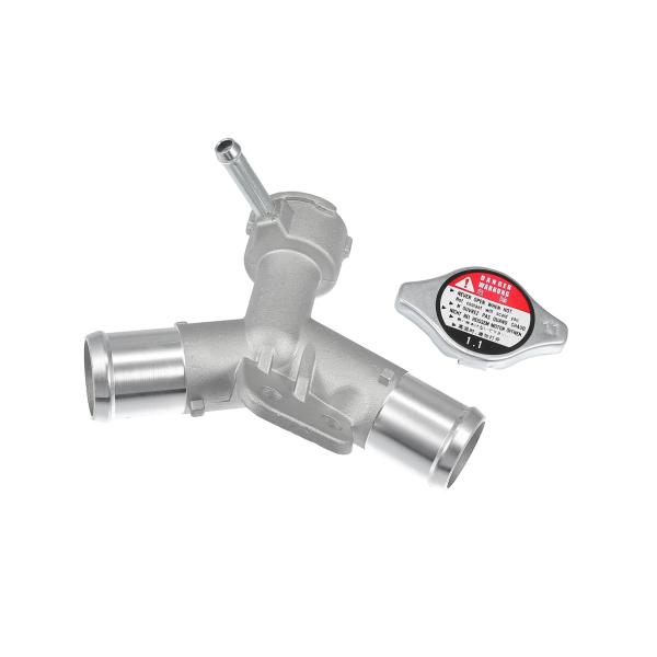 商品名:  PARSKILO No.1650221080 Aluminum Engine Radiator Filler Neck with Fully Sealed Cap for Toyota Yaris 2007-2018 / Upp...