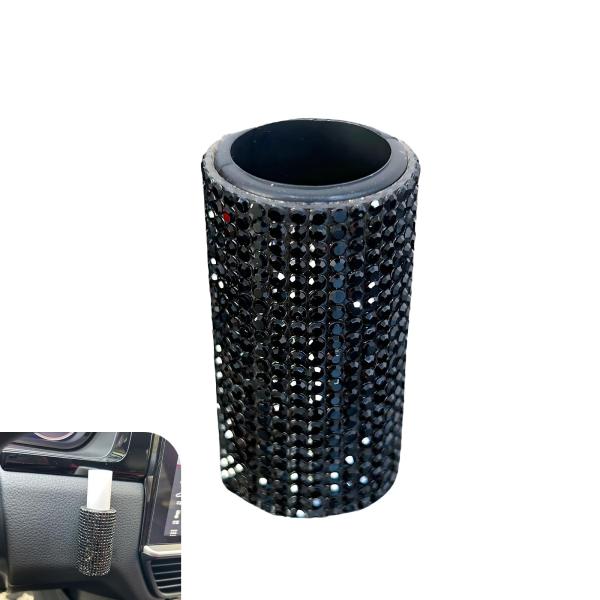 商品名: Anyhut 1個 アップライトカーチャップスティックホルダー、女性用キラキラリップクリームホルダー、ノーメルトデザイン、ほとんどの車に適しています、ラインストーンカーアクセサリー Anyhut 1 PC Upright Car ...