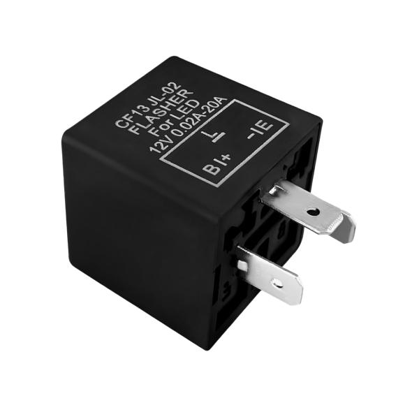 商品名: Lyxheth CF13 LED電子フラッシャーリレー LEDフラッシャー CF13 JL-02 EP34 3ピン 12V 0.02A-20A ウインカーアクセサリー ウインカー固定用電子フラッシャー ハイパーブリンクフラッシュ(...