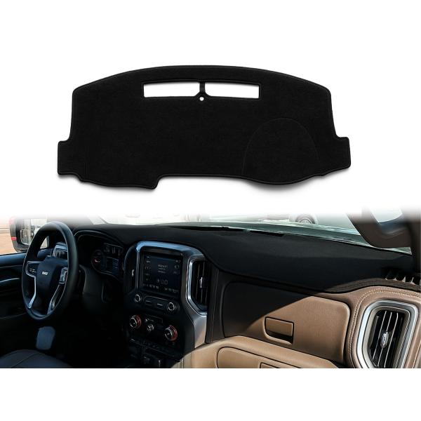 商品名: Airyfluxx ダッシュボードカバー シボレーシルバラード 2014 2015 2016 2017 2018 2019 GMC シエラ 2015-2019 1500 2500HD 3500HD ダッシュカバー ノンスリップ ダ...