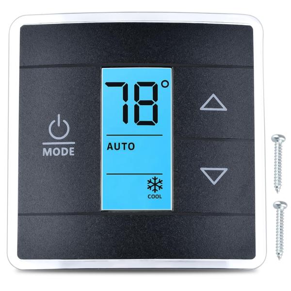 商品名: 3316250.712 RV シングルゾーン壁サーモスタット、RV/キャンピングカーコンディショナー、3つの入力エリア、デジタル温度表示、冷却炉ヒートストリップ SPORDA RV Thermostat 3316250.712 -...