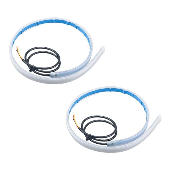 商品名:  ZIMISI 2PCS 24 Inch Car LED Strip Lights, Flexible DRL Daytime Running Lights, Waterproof Dual Color Sequentially ...