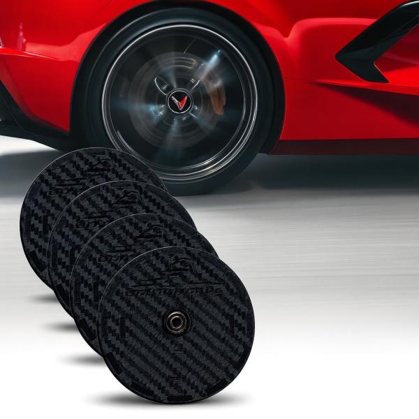 商品名:  C7 Corvette Floating Center Caps - Self Leveling Spinning Hub Cap - DynamicCaps Show Edition - Set of 4 for 2014-2...