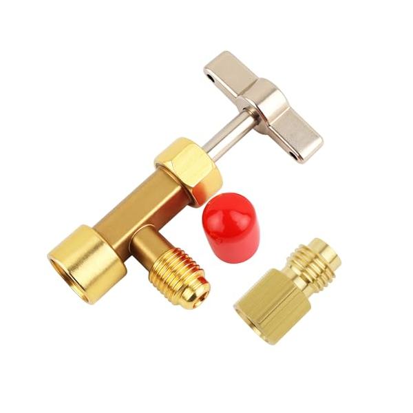 商品名: YGDMD AC R134A アダプター付き缶タップ、R134A 冷媒缶タップ SAE 1/4インチ &amp; Acme 1/2インチサイズ 冷媒充電用、パンクタイプカーアクセサリー R 134A 冷媒缶タップ YGDMD AC...