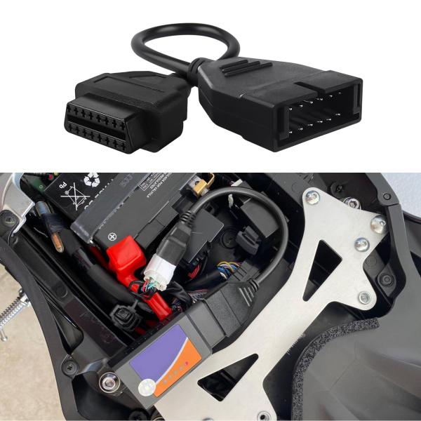 商品名: HQRNYP OBD1スキャナー、OBDアダプター、OBD 1スキャナーケーブルコードリーダー診断ツール、ユニバーサル12ピンからOBD2 OBD II 16ピンソケットスキャン診断拡張ツールカーアクセサリー GM人気 HQRNY...