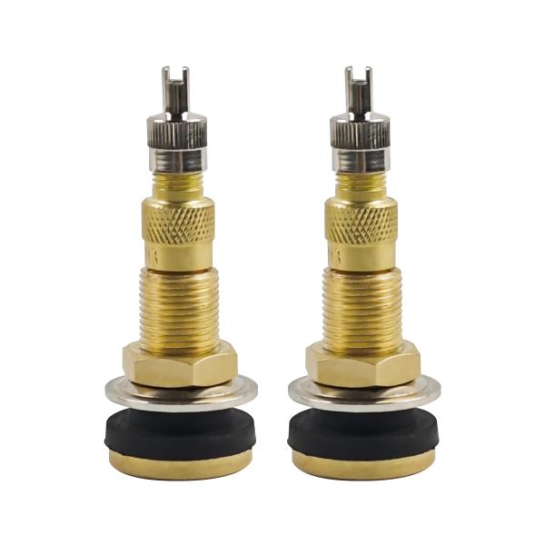 商品名: FALVFUN TR618A 車用タイヤバルブステム、トラクターチューブレスエアリキッドバルブステム、クランプイン自動車用交換用タイヤステム、工業用農業用チューブレスホイールグレーダー用 2個 FALVFUN 2PCS TR618...