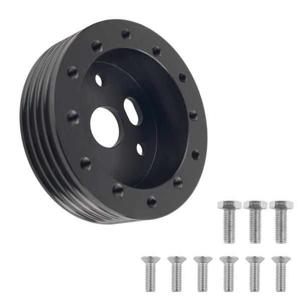 商品名: Figpade ハンドルアダプターキット 10個 頑丈なステアリングホイールハブアダプター ボルト付き 6穴から3穴への変換またはステアリングホイールの上げ上げ用 エッセンシャルステアリングホイールスペーサー Figpade 10...