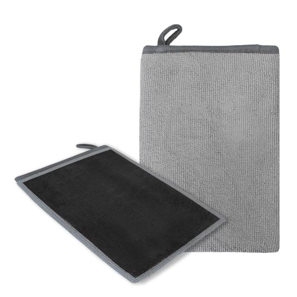 商品名: BWBWND クレイミット 傷がつかない マイクロファイバー クレイタオルミット 車のディテール&amp;研磨用 自動ディテーリングバー グローブ洗浄ミット ペイントガラスホイール用 カーアクセサリー(グレー) BWBWND 2 ...