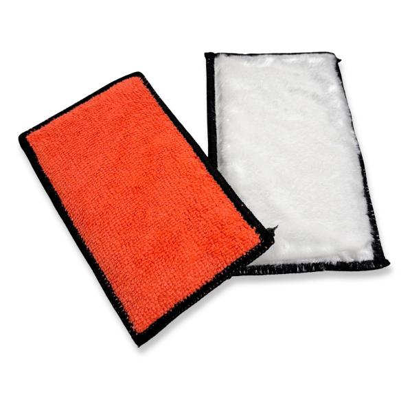 商品名:  BWBWND 2PCS Car Interior Scrubbing Sponges, 5.9"x3.5" Auto Detailing Sponge Microfiber Interior Scrub Pad, Car Wax...