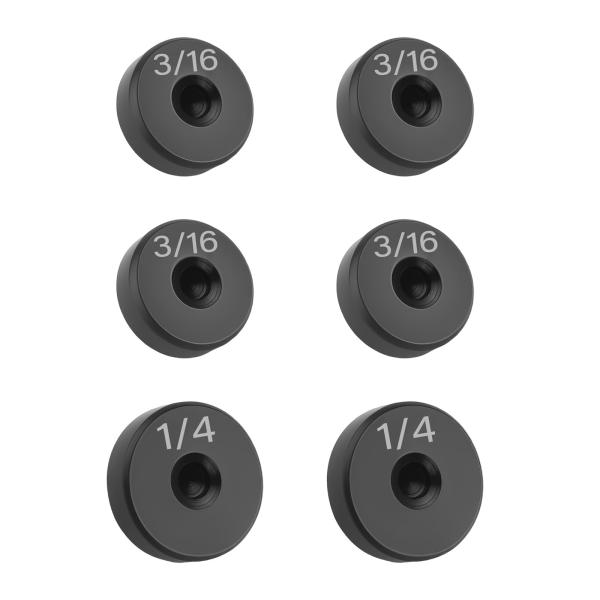 商品名: VKQTS ブレーキラインフレアアダプター用ダブルフレアツール 6個 頑丈なダブルフレアツールキットアダプター ID 1/4インチ&amp;3/16インチのブレーキラインに対応 実用的なブレーキラインフレアツールキットアダプター ...