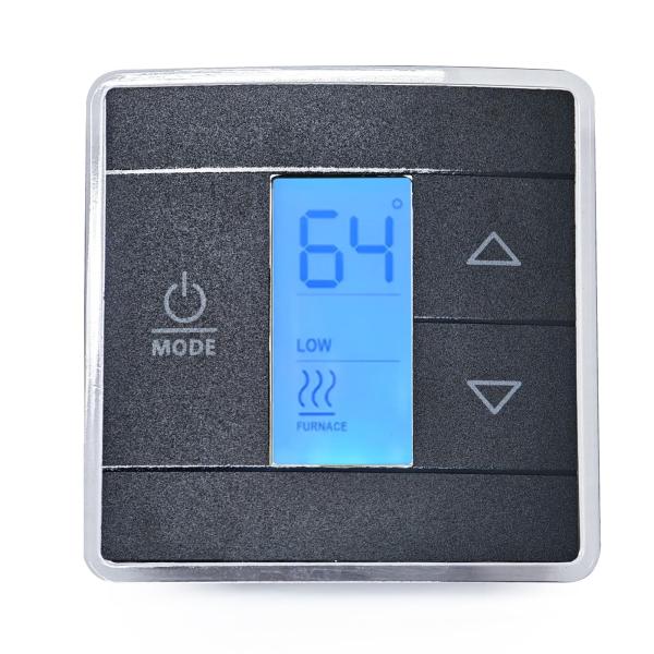 商品名: Lrichy RVサーモスタット交換用 Dometic CTサーモスタット3316250.712、3線式シングルゾーンウォールデジタルサーモスタットコントロール、クール/ヒート用、12V DC、タッチセンシティブ、ブルーバックライ...