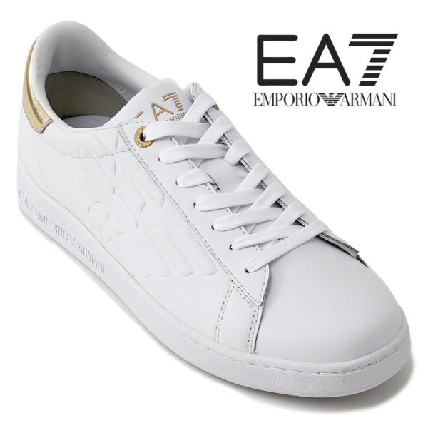 【エンポリオ アルマーニ EMPORIO ARMANI】EA7 Classic CC スニーカーエンボスのイーグルロゴをあしらった、ミニマルでシンプルなデザインのレザースニーカー。コントラストの効いたディテールをあしらい、スタイリングしやす...