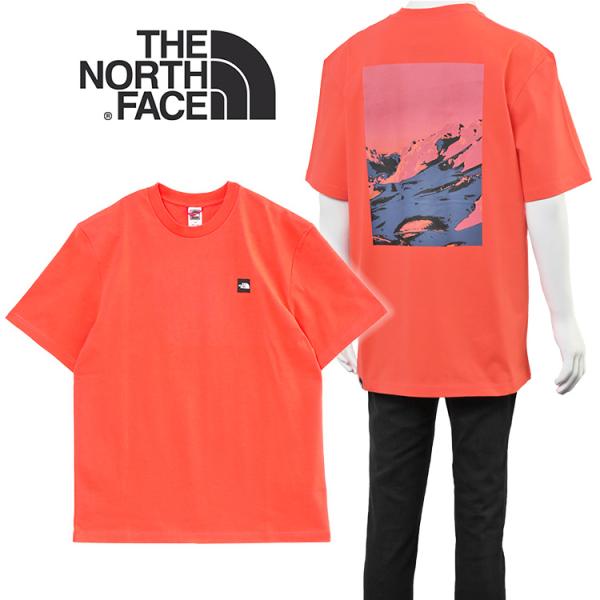 【ザノースフェイス THE NORTH FACE】Tシャツ バックプリント EUモデル レトロオレンジ1966年に米国で創業されたアウトドアブランド、ノースフェイス。ダウンウエアの原型となるシェラパーカーを発表以降、フレーム入りバックパック...