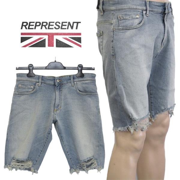 リプレゼント REPRESENTハーフパンツ デニムREPRESENTは2014年にイギリスのロンドンでブランドを設立しました。各国から厳選した高品質なファブリックに独自のパターンワークとソーイングでストリートとモードをミックスしたラグジュ...