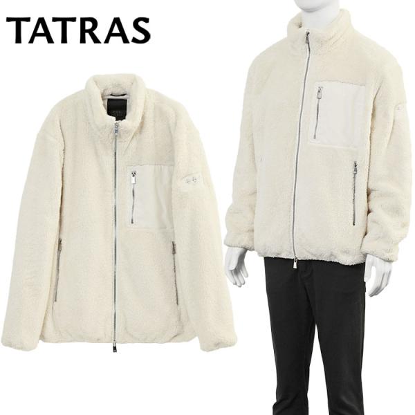 【タトラス TATRAS】モンレアレ ボアブルゾン滑らかなタッチ、ソフトな風合いが特徴のフリースボアを使用したスタンドカラージャケット。光沢のあるメタルファスナーを採用することで、高級感のある表情に仕上がりました。■商品番号：MJXA021...