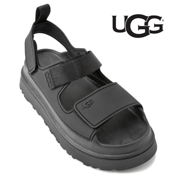 【アグ UGG】レディース ゴールデングロウ面ファスナー仕様で調節可能な超軽量サンダルGoldenGlow（ゴールデングロウ）。反発性とサポート性に優れたサトウキビ由来のEVAを採用し、晴れの日も雨の日も活躍してくれます。ラグを備えたプラッ...