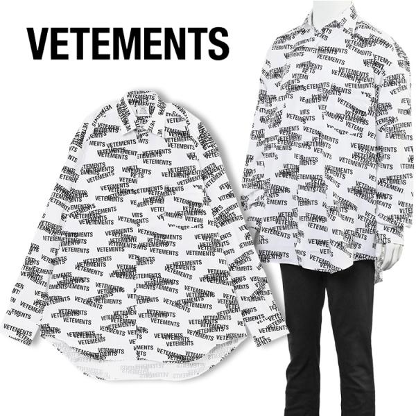 【ヴェトモン VETEMENTS】オールオーバー ポップ リトルト オーバーサイズ シャツ Pop Ritorto WHITE/BLACKヴェトモン(VETEMENTS)は2014年にデザイナー、デムナ・ヴァザリア(Demna Gvasal...