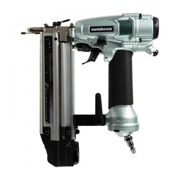【商品名】 Metabo HPT Pro ブラッドネイラー、プロ仕様の空気圧式仕上げ用パワーネイラー、トリム作業、家具製作、軽量で耐久性のあるアルミマガジン付き、18ゲージ、5/8インチ〜2インチのブラッドネイル、NT50A5 Metabo...