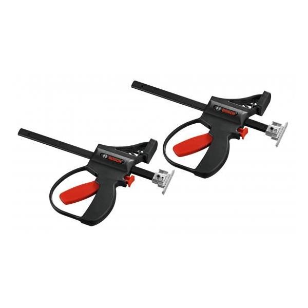 【商品名】 BOSCH FSNKZW トラッククイッククランプ - Bosch トラックソートラック用の安全で素早いクランプ、プッシュボタン式の素早いリリース、テーブルソー品質のカット、現場向けの軽量代替品 (2 個) BOSCH FSNK...