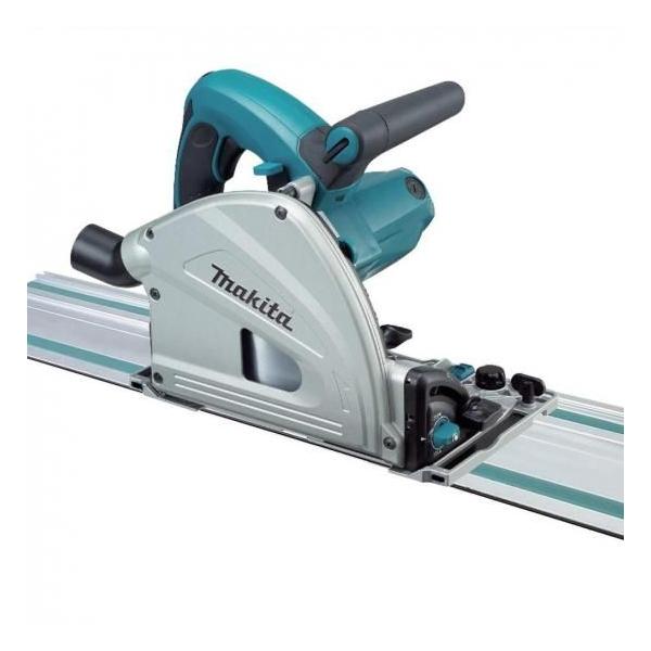【商品名】 Makita マキタ SP6000J1 6-1/2インチ プランジ丸鋸キット、スタッキング可能なツールケースと55インチガイドレール付き、ブルー Makita SP6000J1 6-1/2" Plunge Circular Sa...