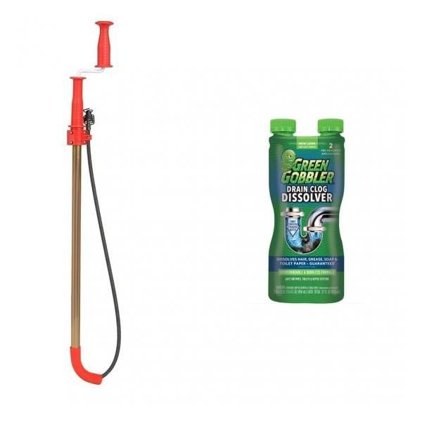 【商品名】 RIDGID トイレ用スネークオーガー + Green Gobbler 排水管詰まり解消剤 RIDGID Toilet Snake Auger + Green Gobbler Drain Clog Dissolver【カテゴリー...