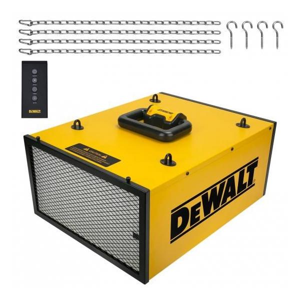 【商品名】 DeWALT DWXAF101 空気濾過システム、木工用3速吊り天井集塵機、リモコン式集塵システム、2段階濾過、ショップガレージ用 DeWALT DWXAF101 Air Filtration System, 3-Speed H...