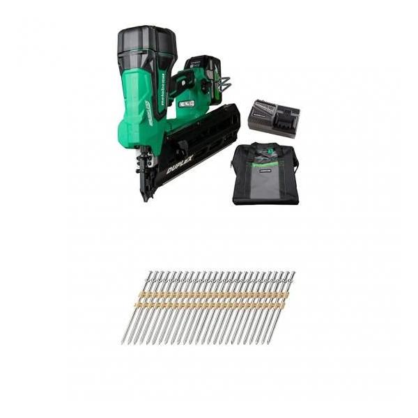 【商品名】 Metabo HPT NR3675DD 36V MV デュプレックスネイラーキット（3-1/2インチ コレーテッドデュプレックスネイル付き、2000本入り） Metabo HPT NR3675DD 36V MV Duplex N...