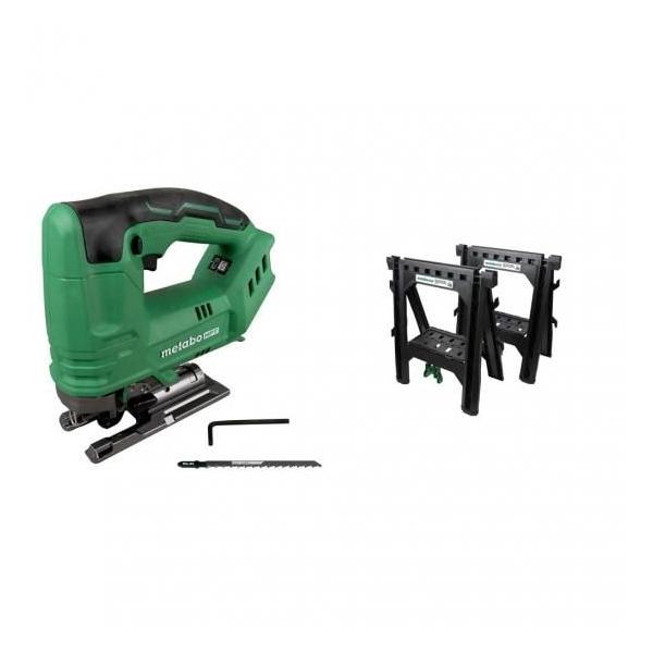 【商品名】 Metabo HPT 18V ジグソー（工具のみ）鋸架台付き（2個パック） Metabo HPT 18V Jig Saw (Tool Only) w/Sawhorses (2-Pack)【カテゴリー】 Jig Saws ( ジグ...