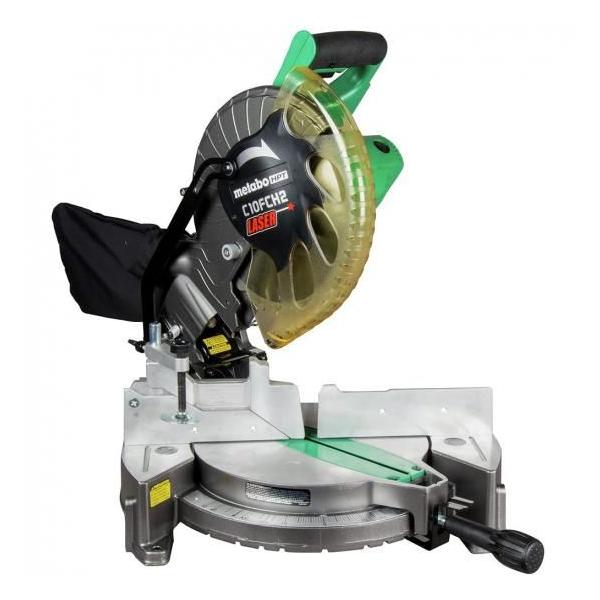 【商品名】 Metabo HPT 10インチ マイターソー | レーザーマーカー | シングルベベル | 複合 | 15アンペアモーター | C10FCH2S Metabo HPT 10-Inch Miter Saw | Laser Mar...