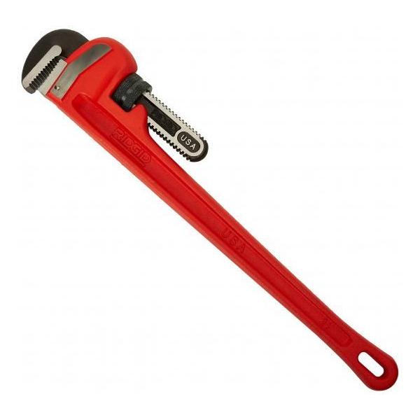 【商品名】 RIDGID 31030 ヘビーデューティーストレートパイプレンチ、24インチ頑丈配管レンチ、セルフクリーニングスレッドとフックジョー付き、レッド、スモール RIDGID 31030 Heavy-Duty Straight Pi...