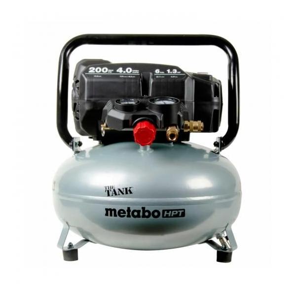 【商品名】 Metabo HPTエアコンプレッサー、THE TANK、ポータブルパンケーキエアコンプレッサー 200 PSI、6ガロンタンク、フレーミング、サイディング、仕上げ、ブラッド、または屋根用ネイラーに使用できる多用途、EC914S...