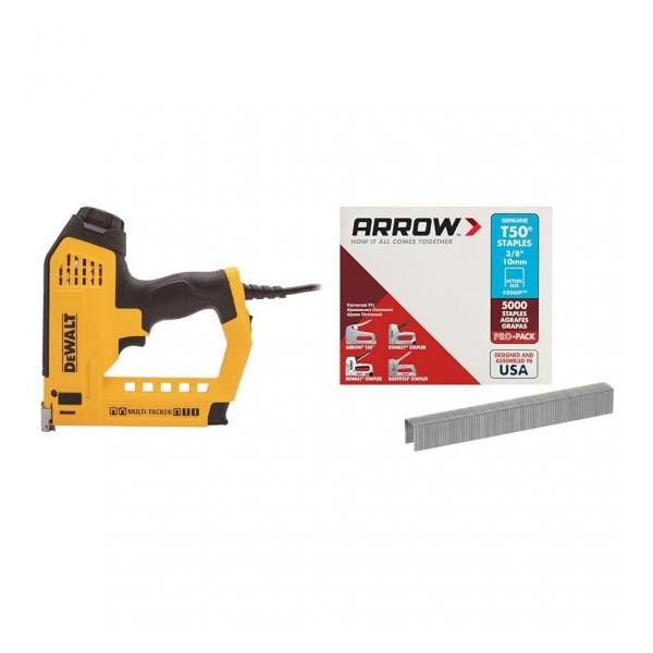 【商品名】 Dewalt DWHT75021 ヘビーデューティー電動5-in-1マルチタッカー＆矢印ファスナー 506IP ヘビーデューティーT50ステープル（室内装飾、建築、家具、工芸品用） Dewalt DWHT75021 Heavy ...