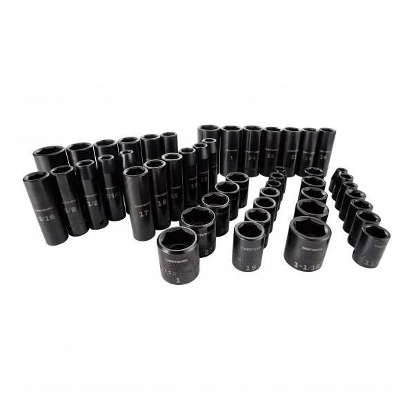 【商品名】 CRAFTSMAN ディープインパクトソケットセット、SAE、1/2インチ、48ピース (CMMT16548) CRAFTSMAN Deep Impact Socket Set, SAE, 1/2-Inch, 48-Piece ...