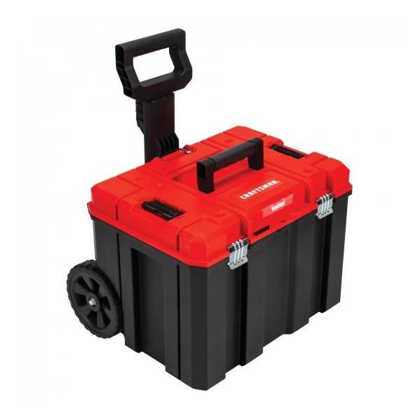 【商品名】 CRAFTSMAN VERSASTACK ローリングツールボックス（キャスター付き、ロック可能、レッド、20インチ）（CMST17835） CRAFTSMAN VERSASTACK Rolling Tool Box with W...