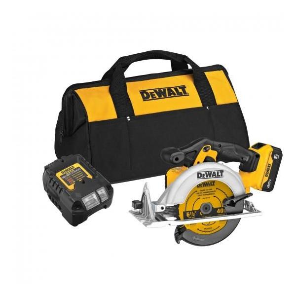 【商品名】 DEWALT 20V MAX 6-1/2インチ丸鋸キット（5.0Ahバッテリーおよび充電器付き）（DCS391P1） DEWALT 20V MAX 6-1/2-Inch Circular Saw Kit, with 5.0-Ah...