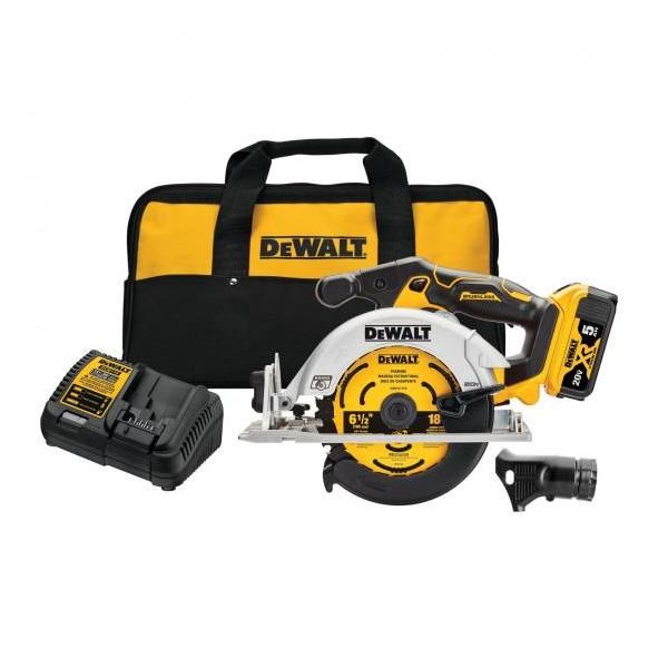 【商品名】 DEWALT 20V MAX* 丸鋸、6-1/2インチ、コードレス、バッテリーおよび充電器付属 (DCS565P1) DEWALT 20V MAX* Circular Saw, 6-1/2-Inch, Cordless, Bat...