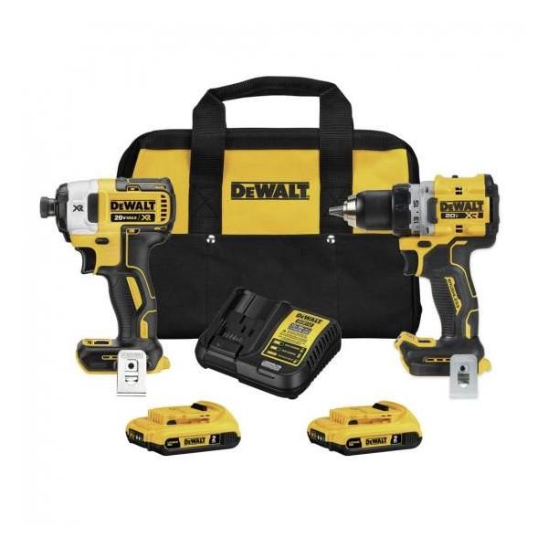 【商品名】 DEWALT 20V MAX* XR コードレス 1/2インチ ドリル/ドライバーと 1/4インチ インパクトドライバーキット (2Ah バッテリー 2 個と充電器付き) (DCK248D2) DEWALT 20V MAX* X...