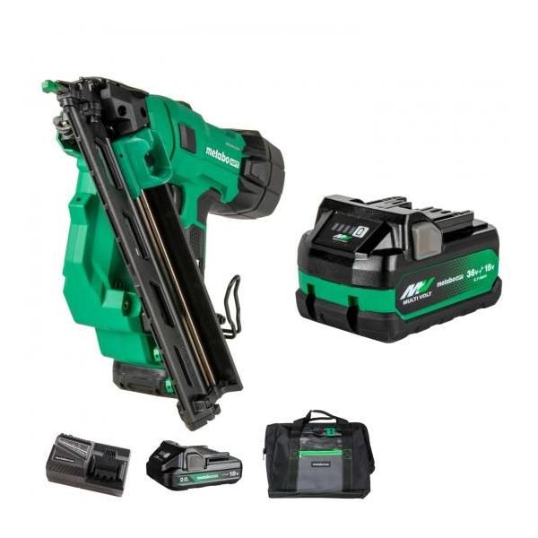 【商品名】 Metabo HPT コードレス仕上げネイラーキット、18V MultiVolt、15ゲージアングル、NT1865DAA + Metabo HPT 18V/36V MultiVolt バッテリー | 2.5Ah / 5.0Ah ...