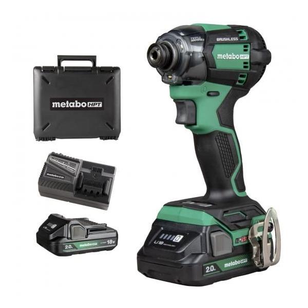 【商品名】 Metabo HPT 18V マルチボルト コードレス トリプルハンマー BOLT インパクトドライバーセット、パワーインパクトドライバーキット（ケース付き）、リチウムイオンバッテリー2個と充電器、1/4インチチャック、コンパク...