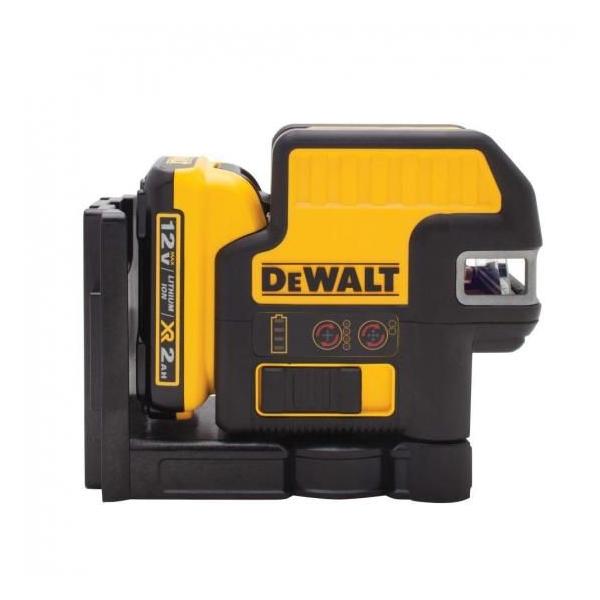 【商品名】 DEWALT 12V MAX レーザーレベル、2スポット＆クロスラインレーザー、レッド (DW0822LR) DEWALT 12V MAX Laser Level, 2 Spot and Cross Line Laser, Re...