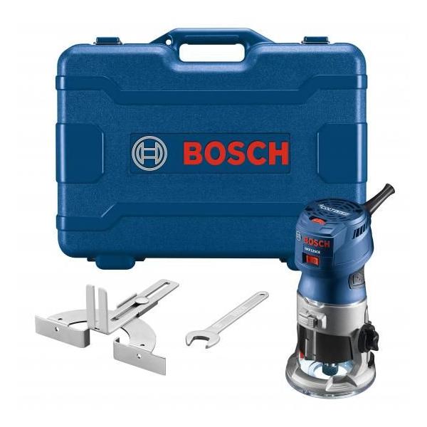 【商品名】 BOSCH GKF125CEK 1.25 HP 可変速コルトパームルーターキット（ソフトスタート、LEDライト、固定ベース付き、精密木工用） BOSCH GKF125CEK 1.25 HP Variable-Speed Colt...